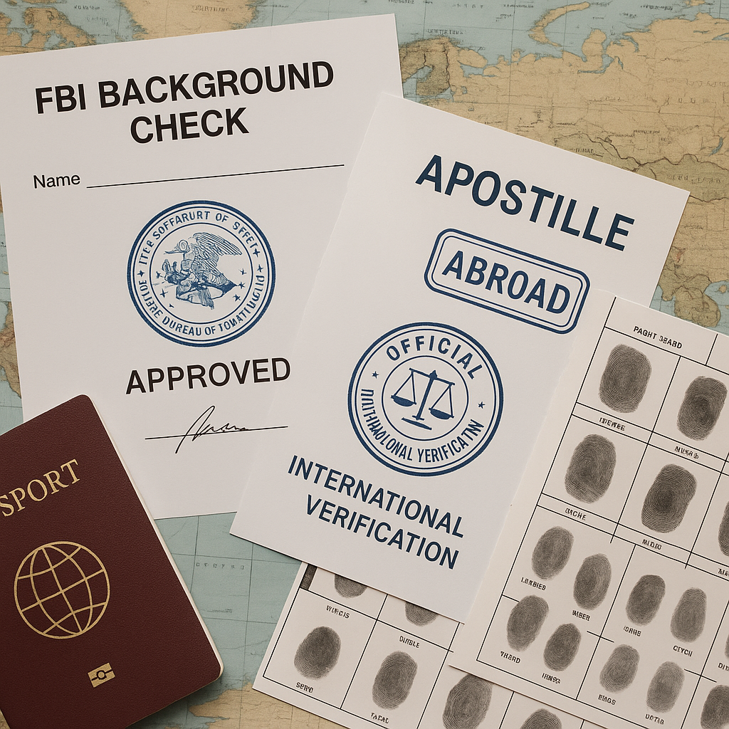 FBI Background Check Apostille Abroad | U.S. Citizens Guide