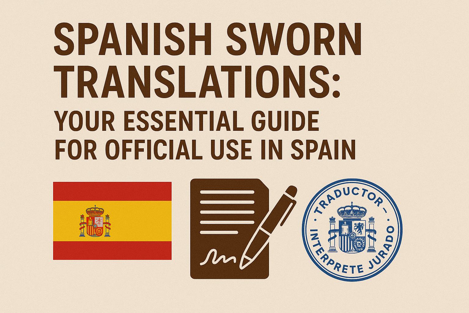 Spanish Sworn Translations for Official Use in Spain