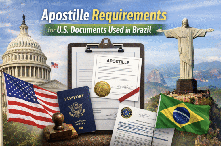 Apostille Requirements for U.S. Documents Used in Brazil