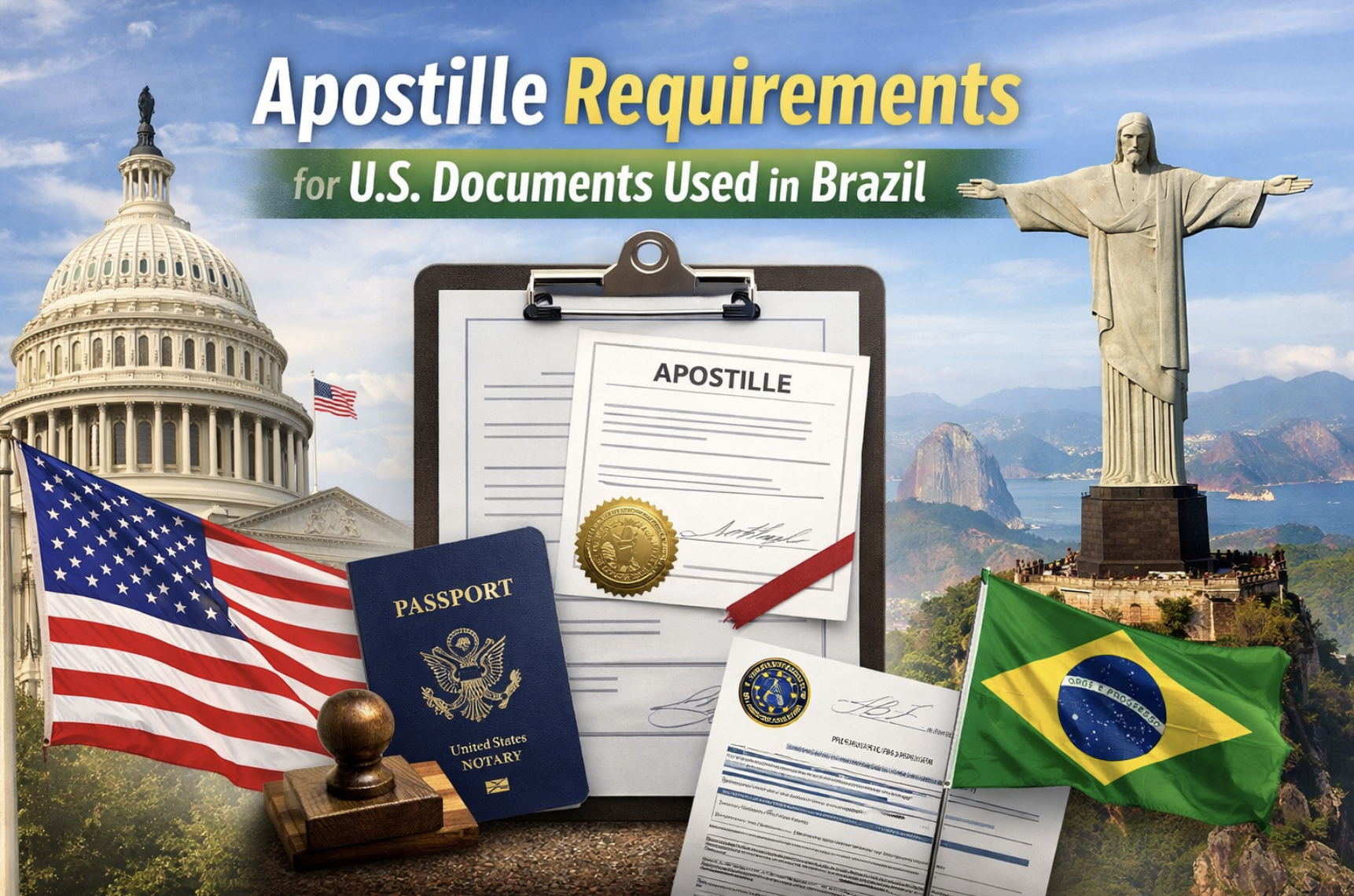 Apostille Requirements for U.S. Documents Used in Brazil
